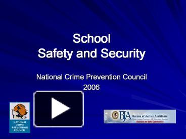 School Safety and Security presentation | free to view