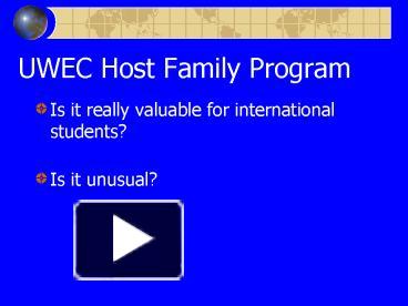 UWEC Host Family Program presentation | free to view