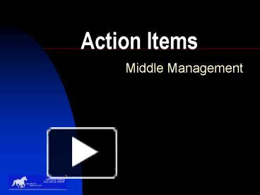 Action Items presentation | free to download