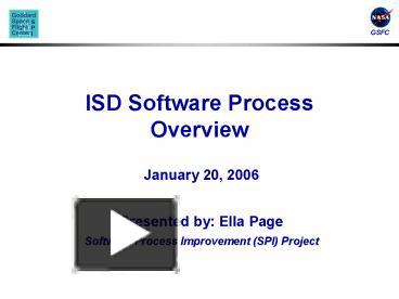 PPT – ISD Software Process Overview PowerPoint presentation | free to ...