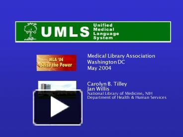 PPT – Medical Library Association PowerPoint presentation | free to ...