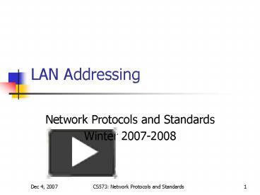 PPT – LAN Addressing PowerPoint presentation | free to view - id ...
