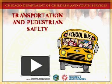 TRANSPORTATION AND PEDESTRIAN SAFETY presentation | free to view