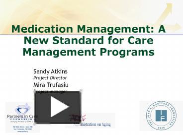 Medication Management: A New Standard for Care Management Programs ...