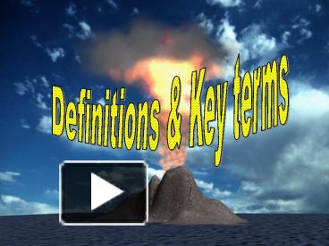 Definitions presentation | free to view