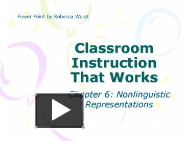 PPT – Classroom Instruction That Works PowerPoint presentation | free ...