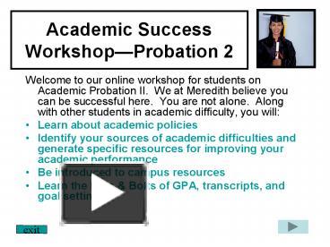 Academic Success Workshop presentation | free to view