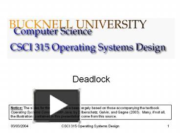 PPT – Deadlock PowerPoint presentation | free to download - id: 252f7d ...