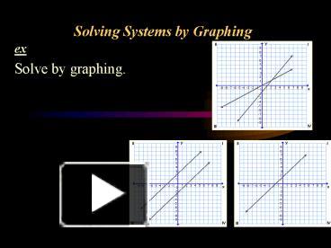 PPT – Solving Systems by Graphing PowerPoint presentation | free to ...