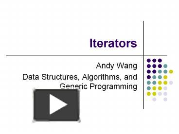 Iterators presentation | free to download