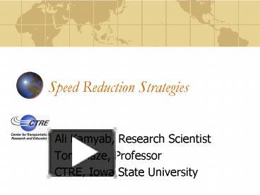 PPT – Speed Reduction Strategies PowerPoint presentation | free to ...