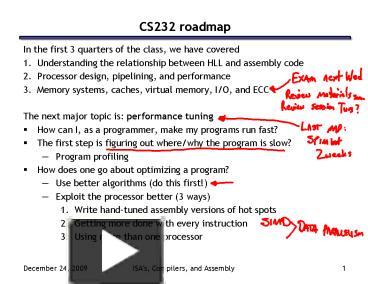 PPT – CS232 roadmap PowerPoint presentation | free to view - id: 255856 ...