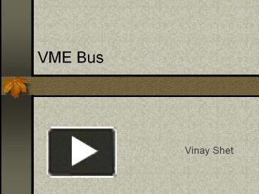 VME Bus presentation | free to download