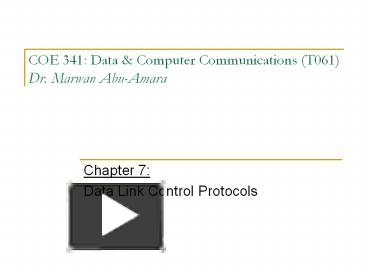 PPT – COE 341: Data PowerPoint presentation | free to download - id ...