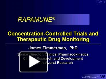 TDM1 presentation | free to view