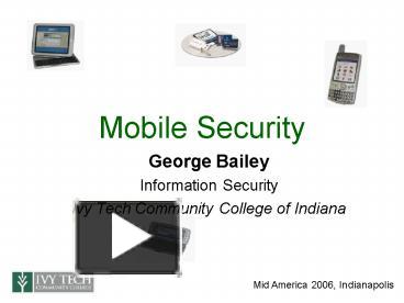 Mobile Security presentation | free to view