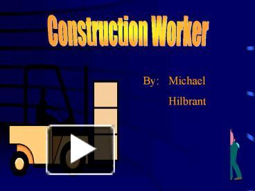 Construction Worker presentation | free to download