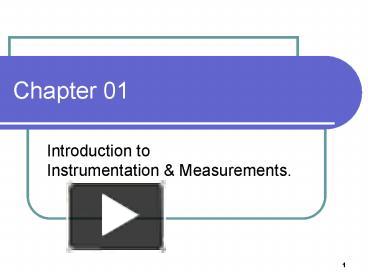 Introduction to Instrumentation presentation | free to view