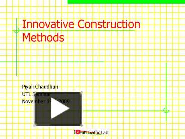 PPT – Innovative Construction Methods PowerPoint presentation | free to ...