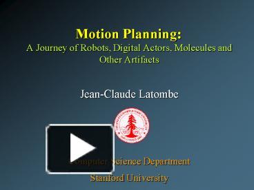 PPT – Motion Planning: PowerPoint presentation | free to download - id ...