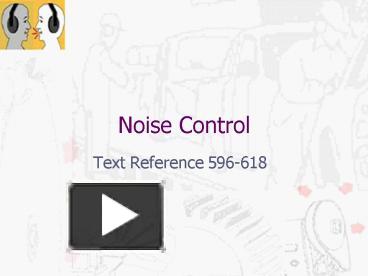 Noise Control presentation | free to view