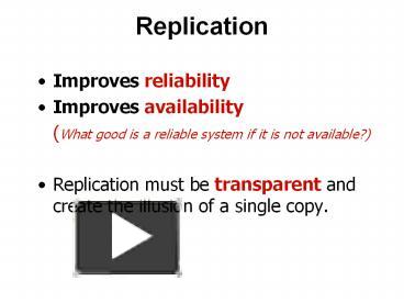 Replication presentation | free to download