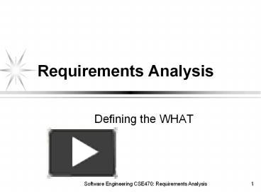 PPT – Requirements Analysis PowerPoint presentation | free to download ...