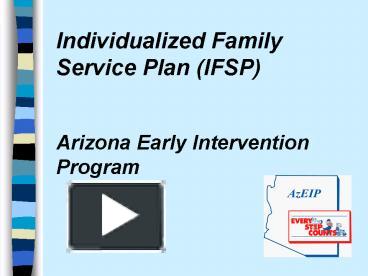 Individualized Family Service Plan IFSP presentation | free to view