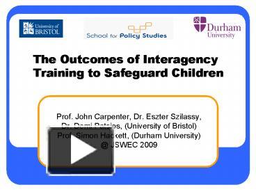 PPT – The Outcomes of Interagency Training to Safeguard Children ...