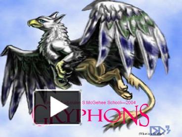 The mythical creature of the Gryphon is a symbol of man presentation ...