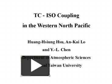 PPT – TC ISO Coupling PowerPoint presentation | free to view - id ...