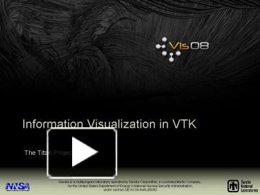 Information Visualization in VTK presentation | free to view