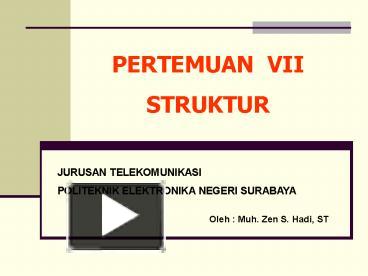 PPT – PERTEMUAN VII PowerPoint presentation | free to download - id ...