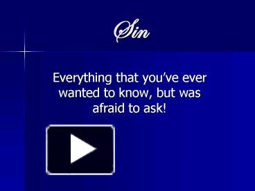 Sin presentation | free to view