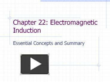 PPT – Chapter 22: Electromagnetic Induction PowerPoint presentation ...