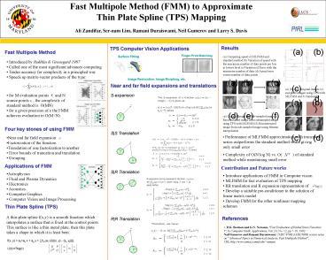 Fast Multipole Method FMM to Approximate presentation | free to view