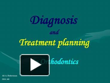 Diagnosis presentation | free to view
