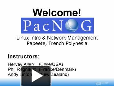 PPT – Welcome Linux Intro PowerPoint presentation | free to download ...