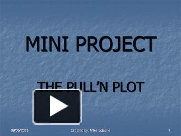 MINI PROJECT presentation | free to view
