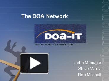 PPT – The DOA Network PowerPoint presentation | free to view - id ...