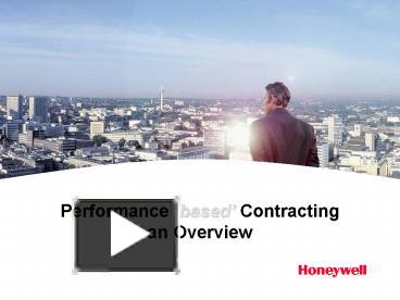 Performance based Contracting an Overview presentation | free to view