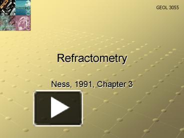Refractometry presentation | free to view