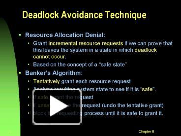 PPT – Deadlock Avoidance Technique PowerPoint presentation | free to ...