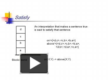 PPT – Satisfy PowerPoint presentation | free to view - id: 261041-MjAxZ