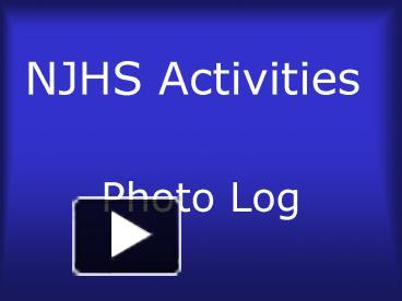 NJHS Activities presentation | free to view