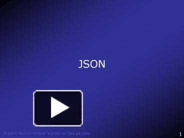 JSON presentation | free to download
