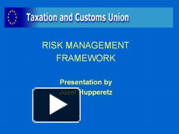 PPT – RISK MANAGEMENT PowerPoint presentation | free to download - id ...