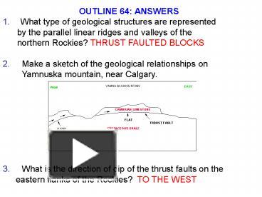PPT – OUTLINE 64: ANSWERS PowerPoint presentation | free to download ...