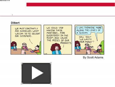 PPT – Dilbert PowerPoint presentation | free to view - id: 26273f-ZDc1Z