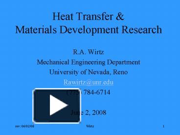 Heat Transfer presentation | free to view